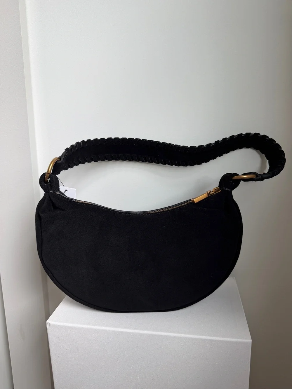 Guess | Bags | Guess Black Crescent Hobo Shoulder Bag With Braided ...